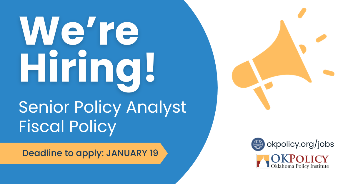 Join our team as a Senior Policy Analyst for Fiscal Policy - Oklahoma ...